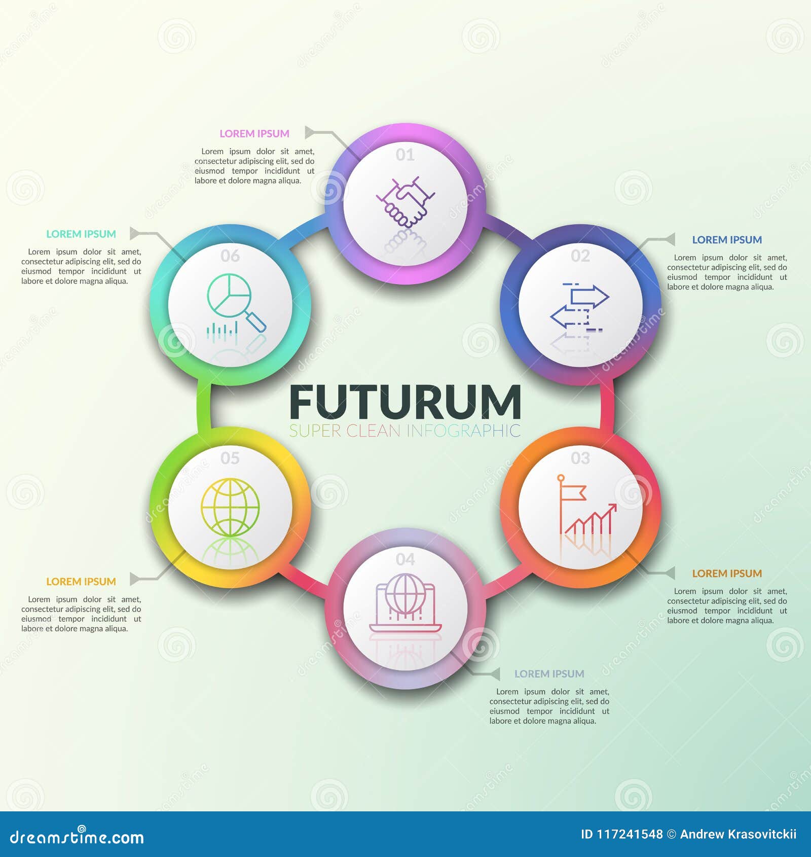 Interconnected Circular Technology Pattern Stock Illustration ...