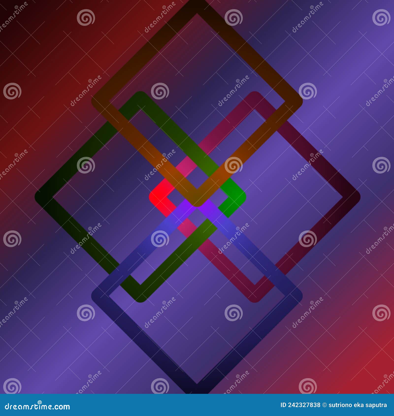 Gradient Colors and Box Logos Stock Illustration - Illustration of ...