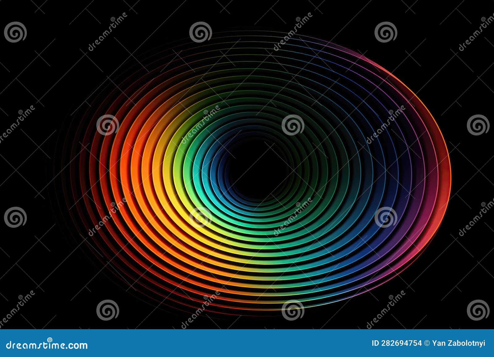 A Gradient of Colors Forming a Circular Design Background. Generative ...
