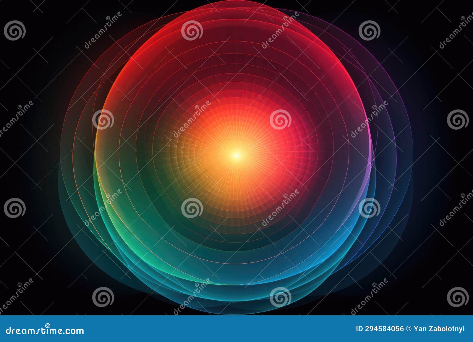 A Gradient of Colors Forming a Circular Design Background Stock ...