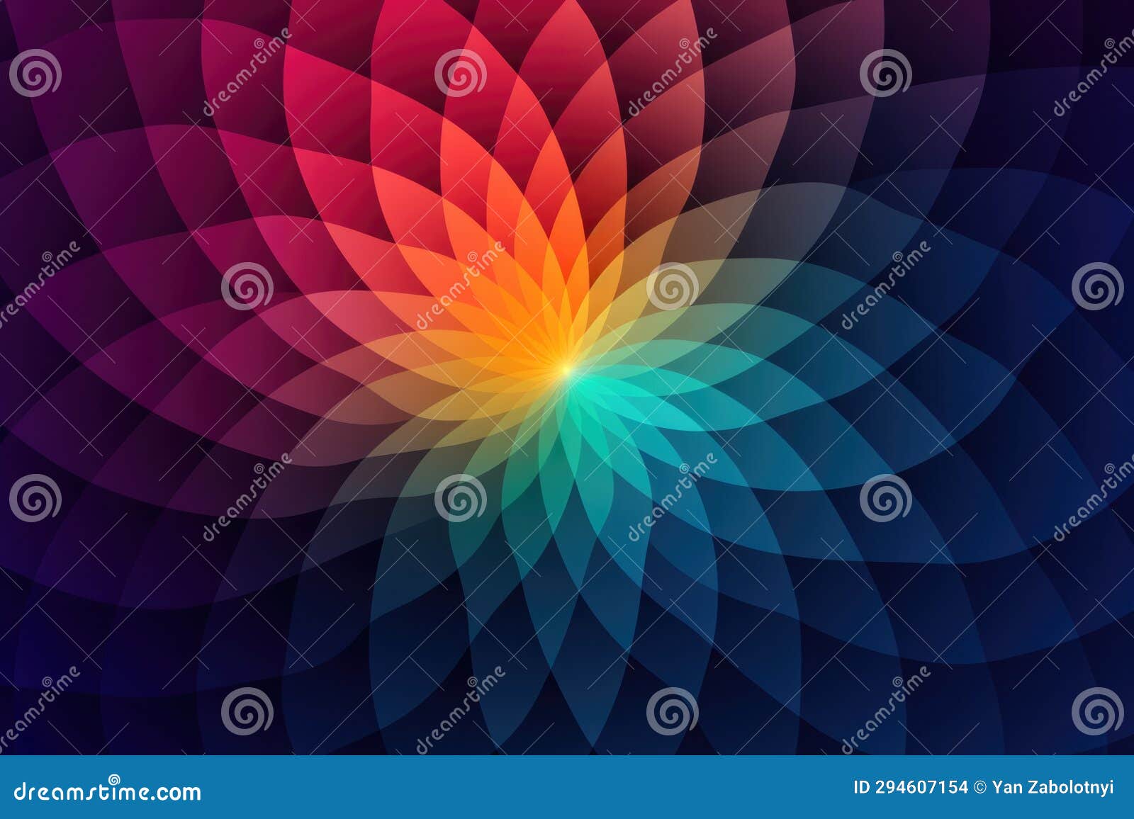 A Gradient of Colors Forming a Circular Design Background Stock ...