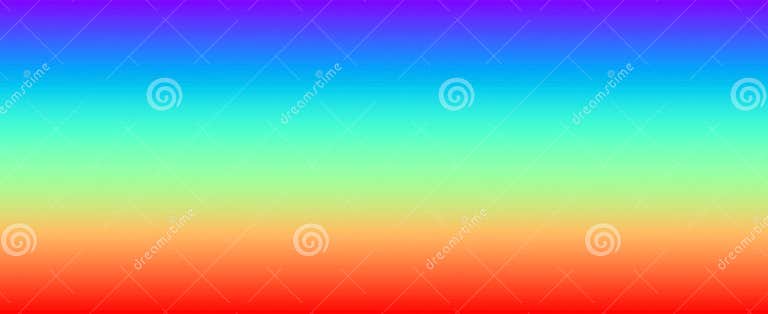 Gradient of Colors from Red To Violet in Horizontal Progression Stock ...