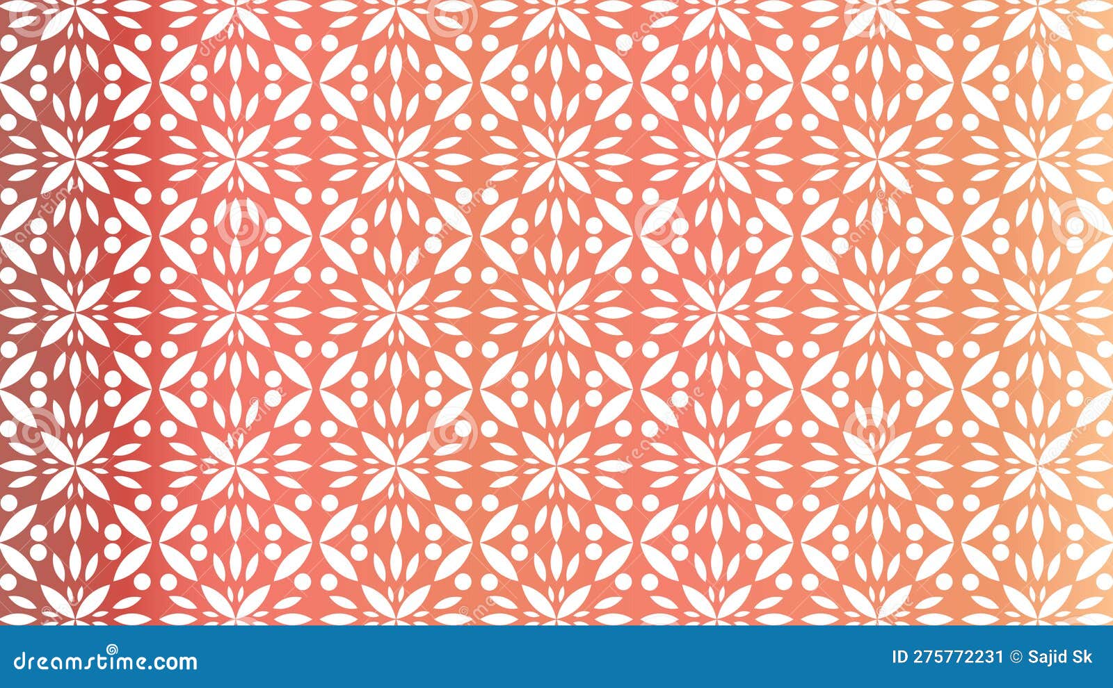Gradient Colour Flower Pattern Fabric Design and Background. Textile ...