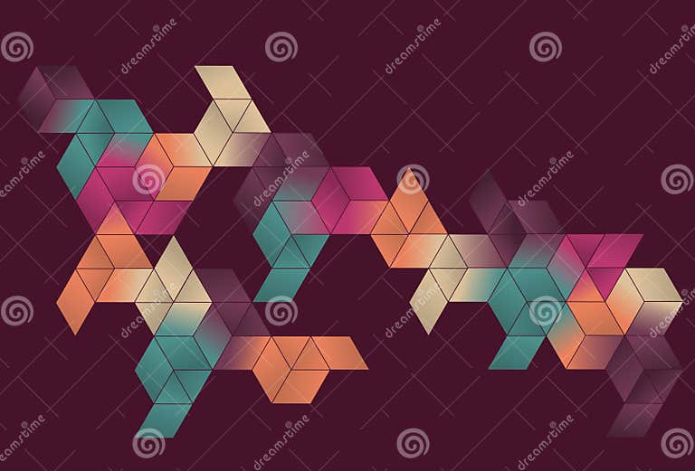 Gradient Cube Page Design stock vector. Illustration of pink - 12204962