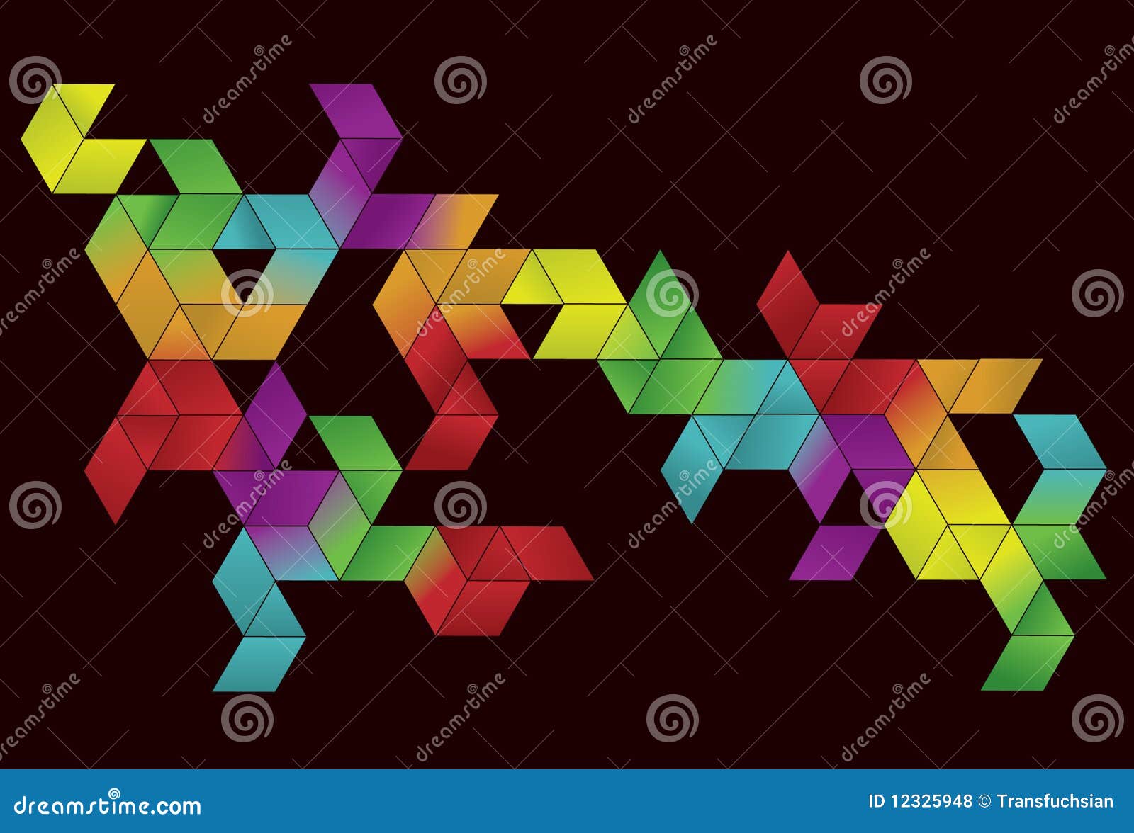 Gradient Cube Page Design stock vector. Illustration of abstract - 12325948