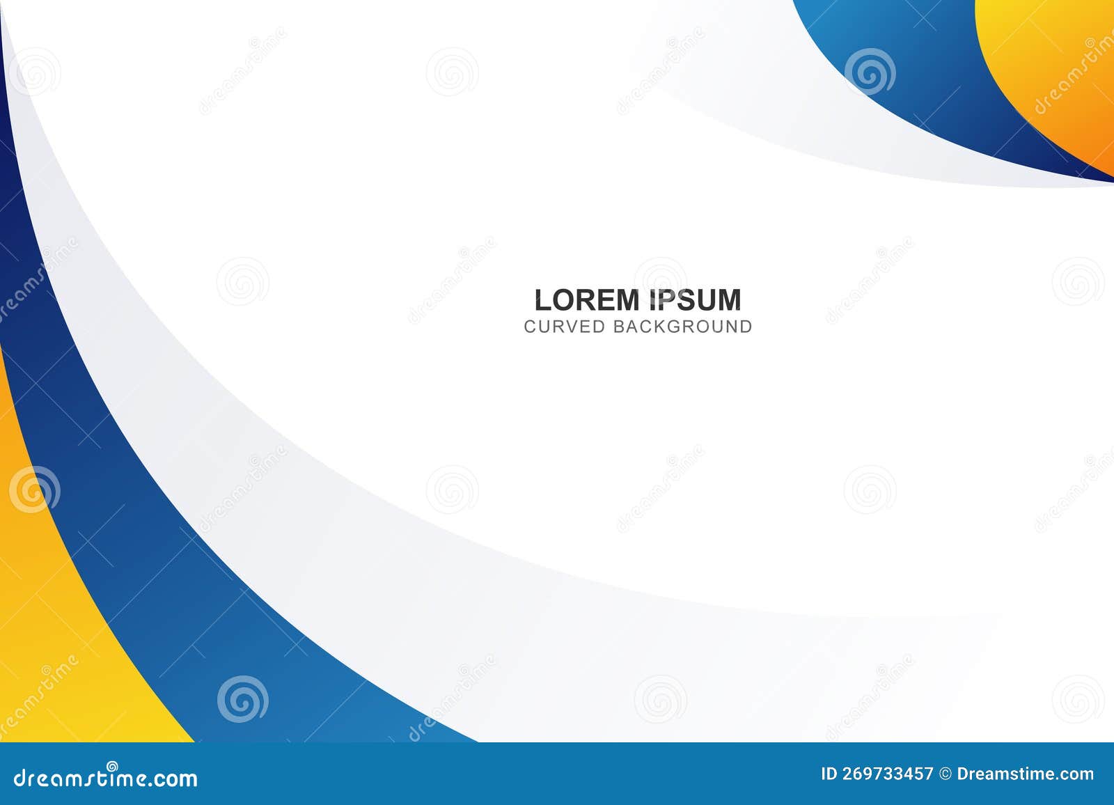 Gradient Curved Banner Background Stock Vector - Illustration of poster ...