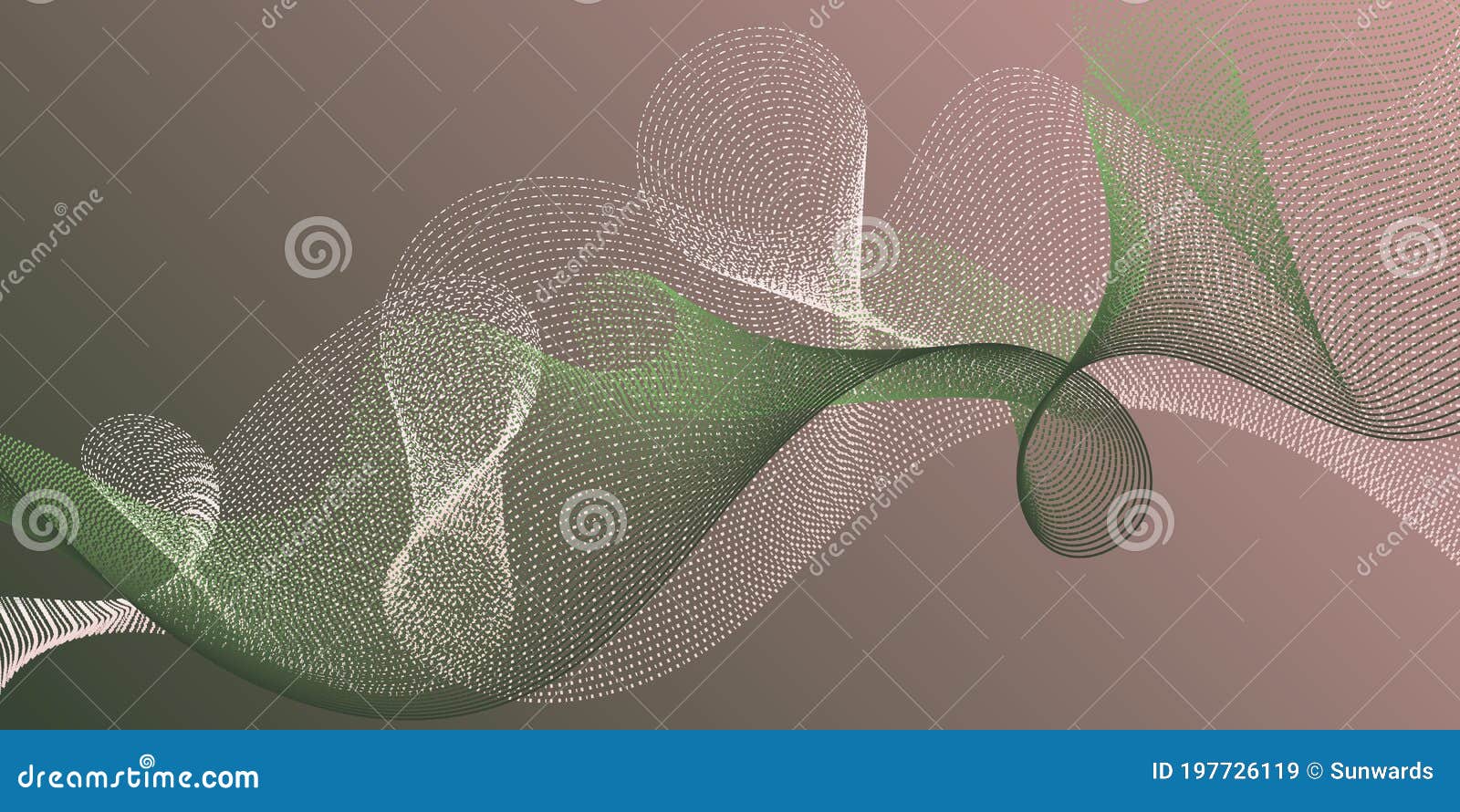 Gradient Curves Flow Effect Illusion Fancy Background. Stock Vector ...