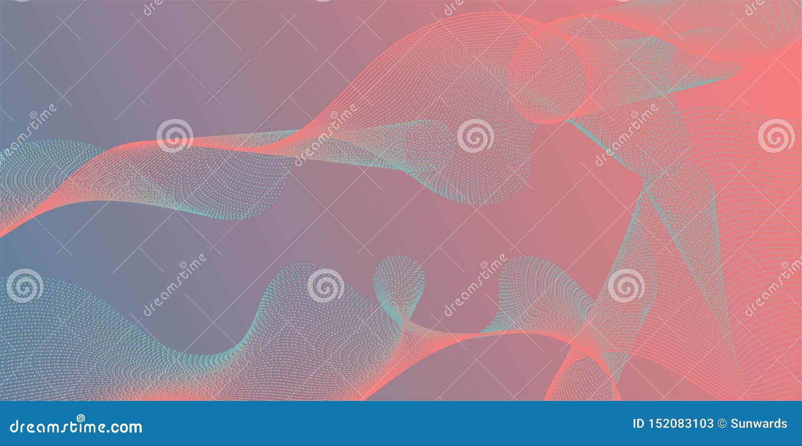 Gradient Curves Flow Effect Illusion Fancy Background. Stock Vector ...
