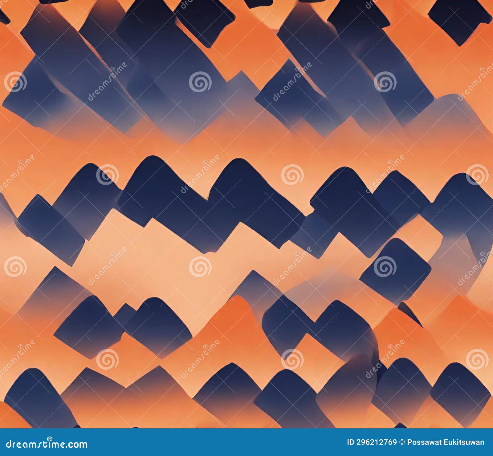 A Gradient from Dark Blue To Light Orange Stock Illustration ...