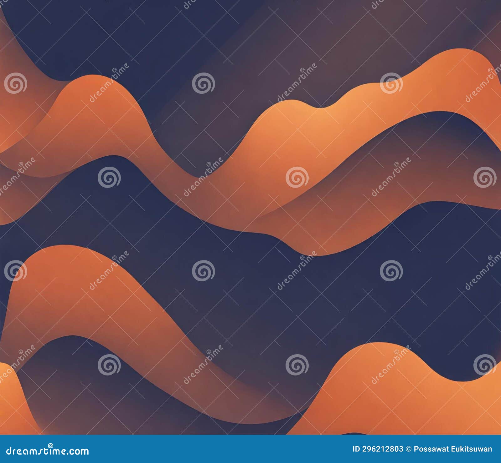 A Gradient from Dark Blue To Light Orange Stock Illustration ...