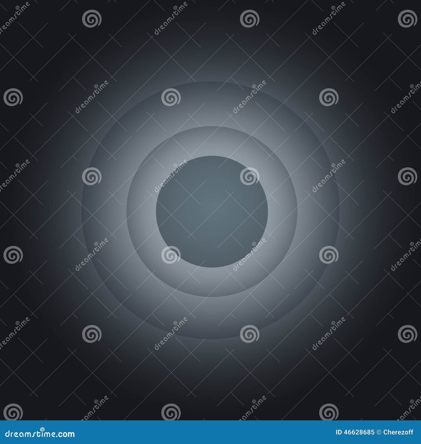 Gradient Dark Circles. Empty Space in the Middle Stock Illustration ...