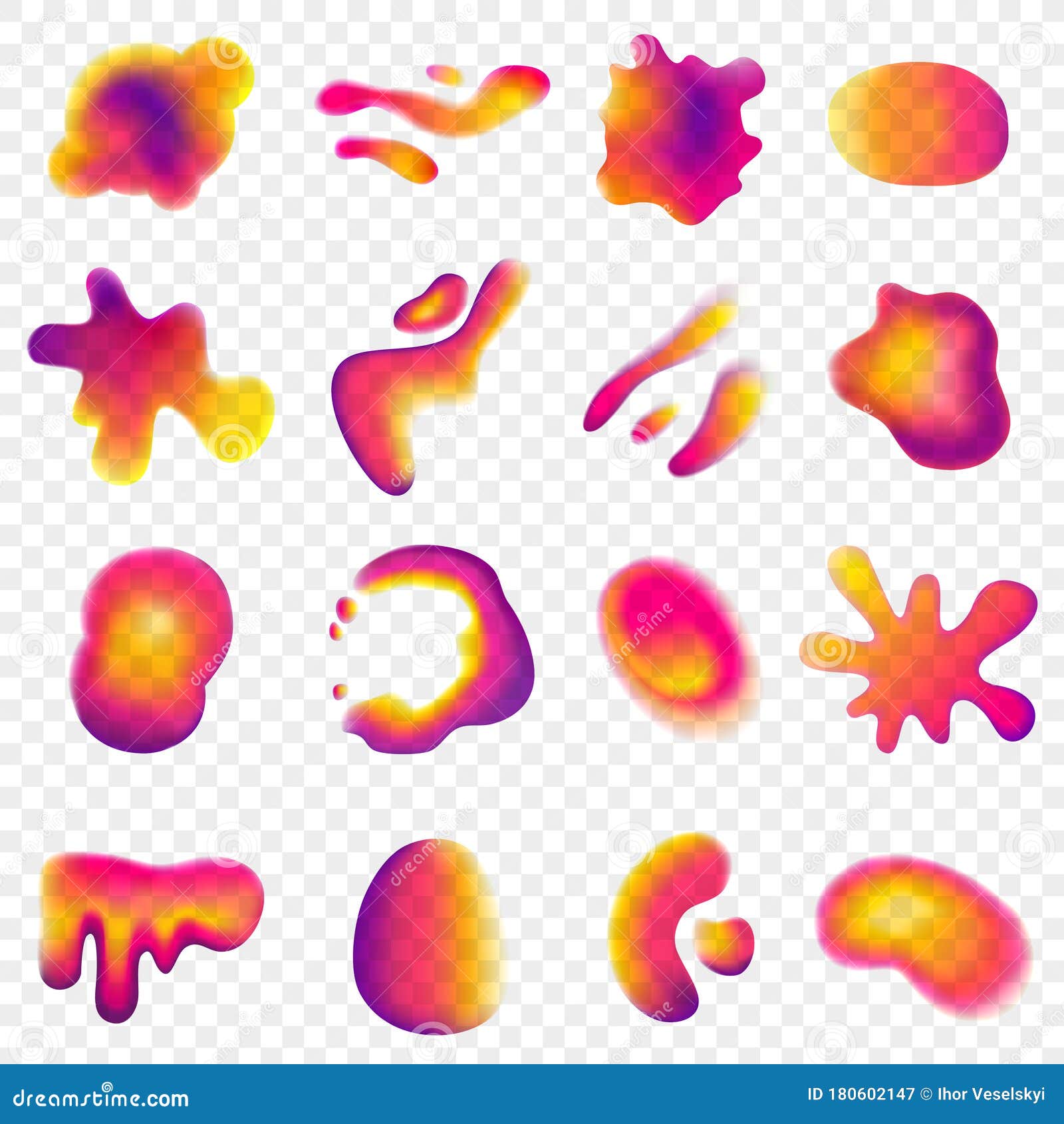 Gradient Design Elements Set Stock Illustration - Illustration of ...