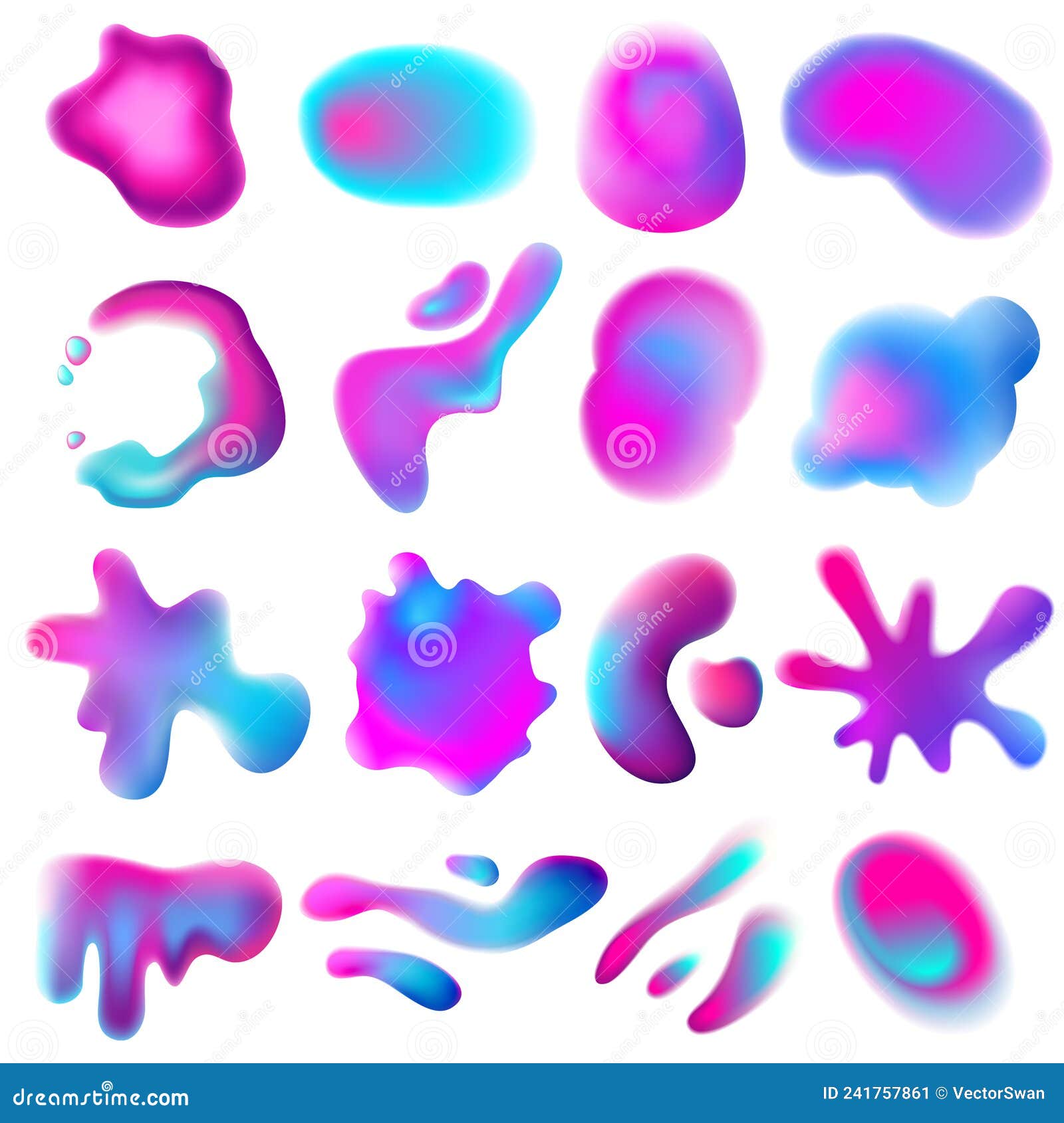 Gradient Design Elements Set Stock Vector - Illustration of object ...