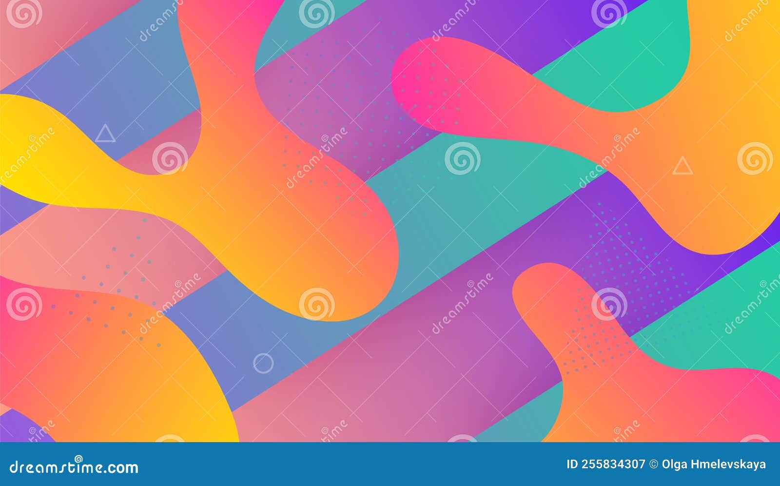 Gradient Design. Technology Illustration. Tech Landing Page Stock ...