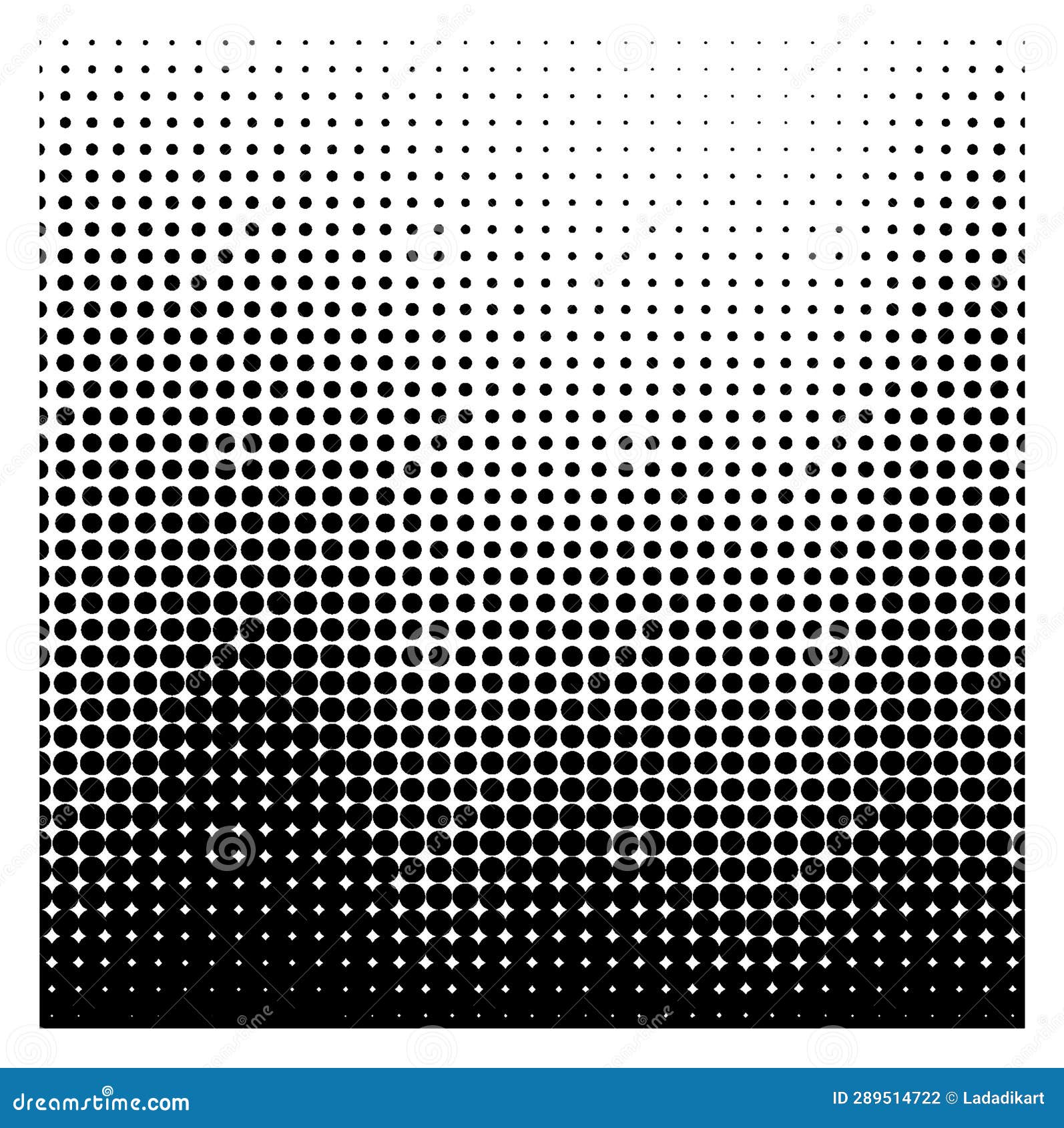 Gradient Dot Pattern. Fading Halftone Stipple Noise Stock Illustration ...
