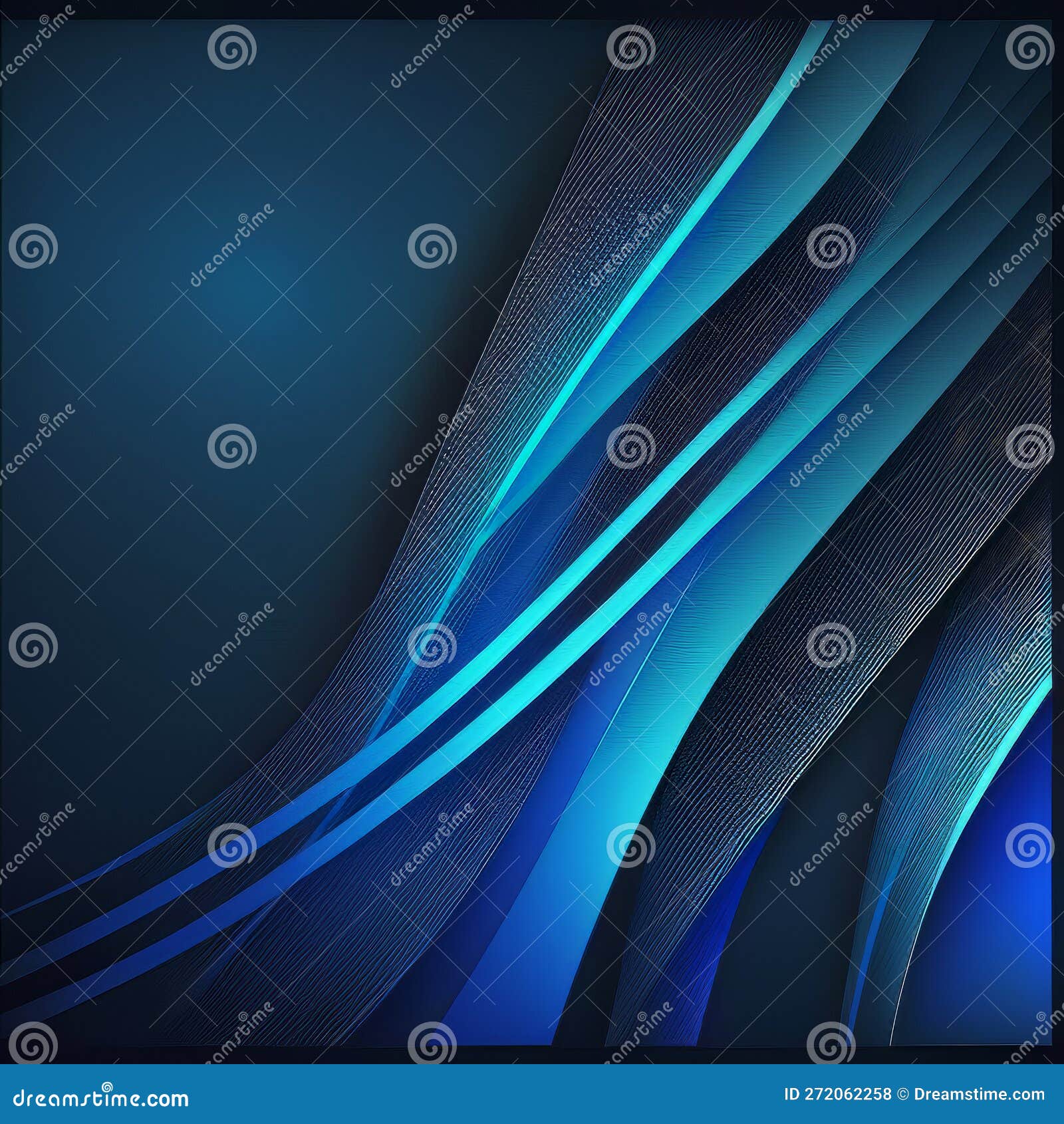 Gradient Dynamic Blue Lines Background. Illustration AI Generative ...