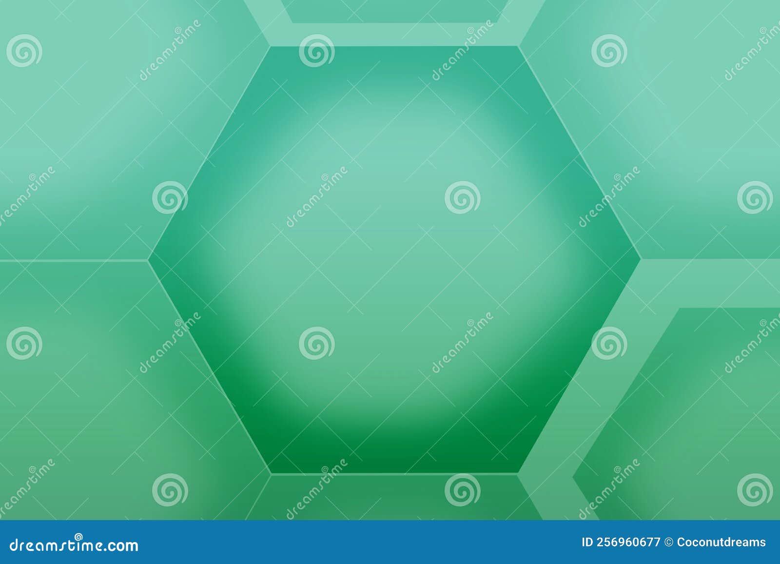 Gradient Emerald Green Hexagon Shape Pattern for Abstract Background ...