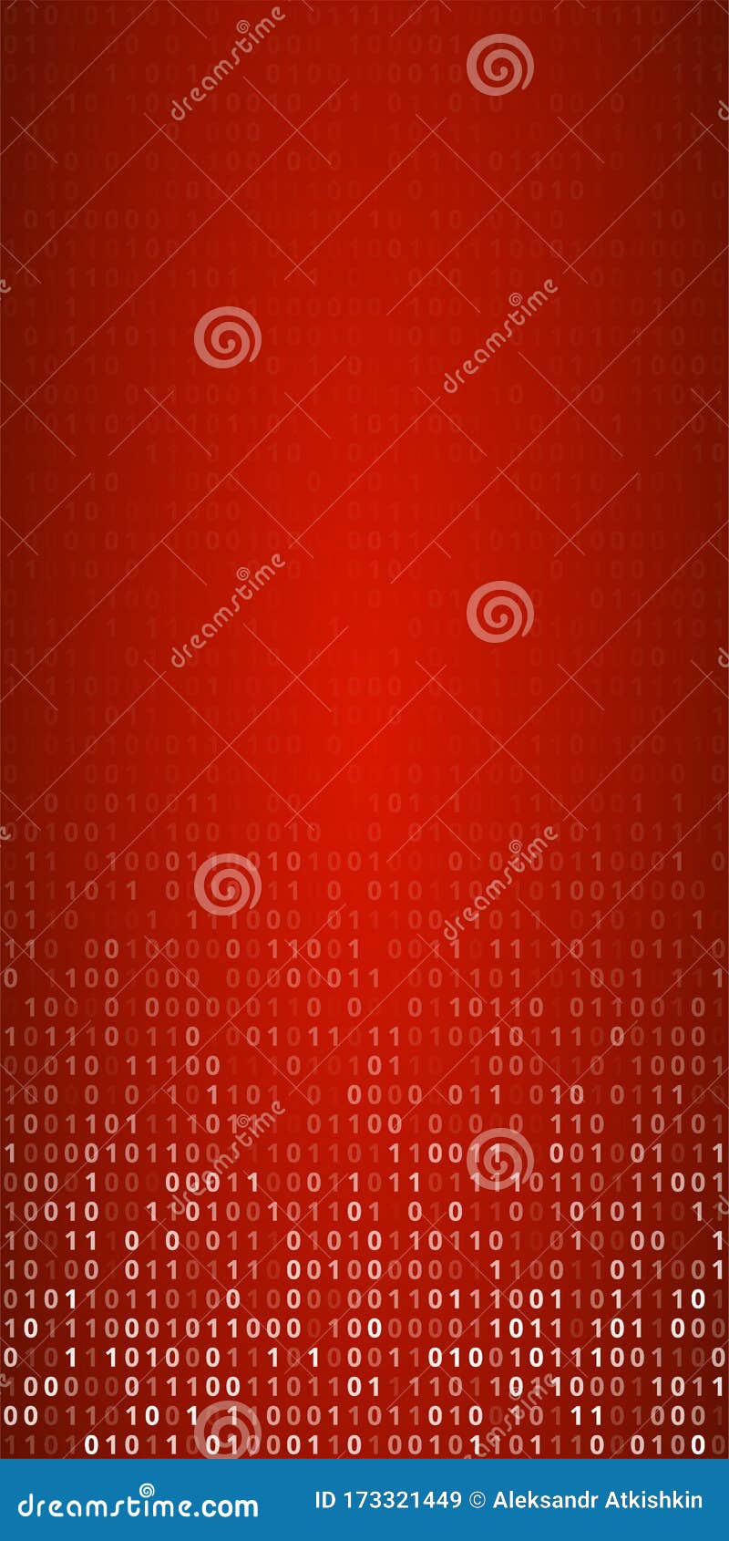 Binary Code Screen stock vector. Illustration of error - 173321449
