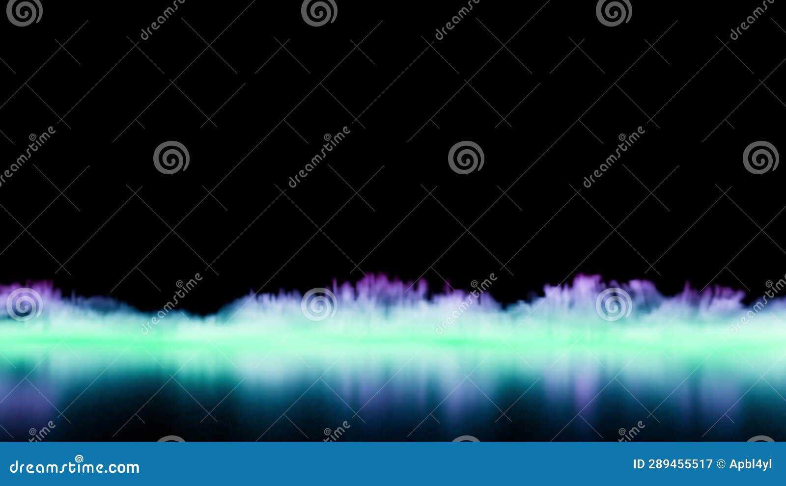 Gradient Fire Flames Isolated on Black Background. Fire Wall. Green and ...