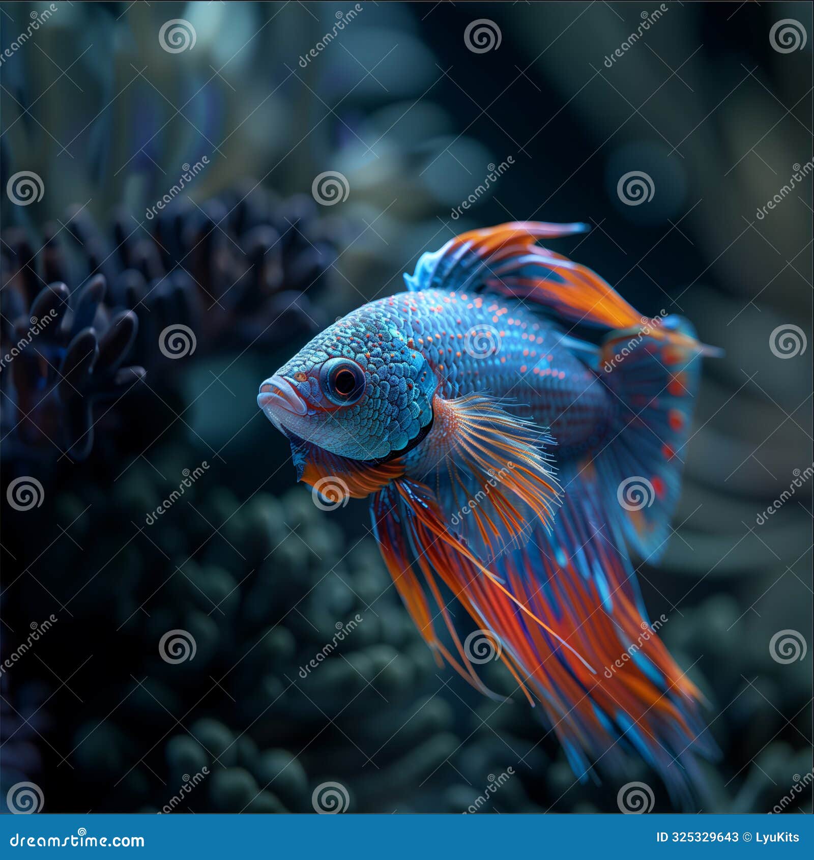 A gradient fish underwater stock illustration. Illustration of azores ...