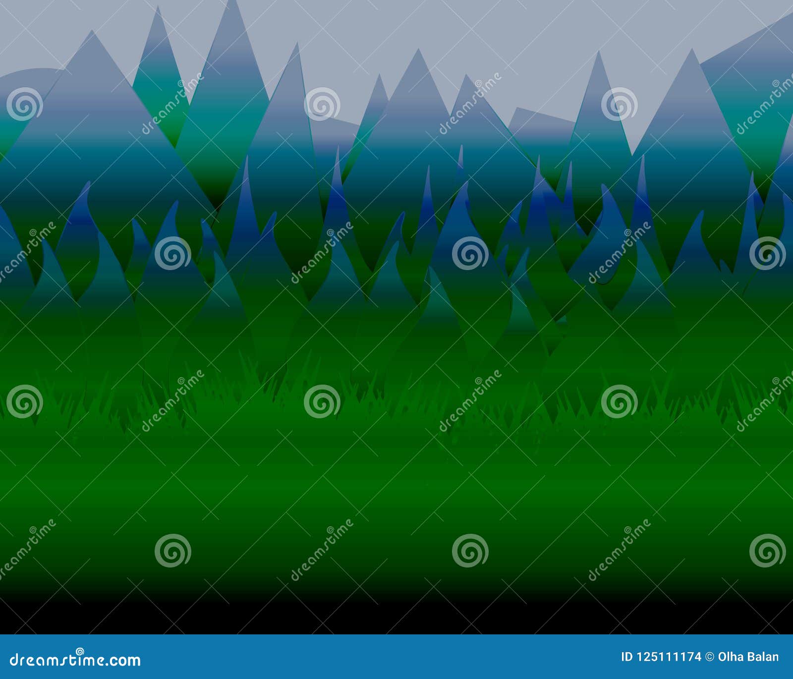 Gradient Flat Landscape Design Stock Vector - Illustration of hill ...