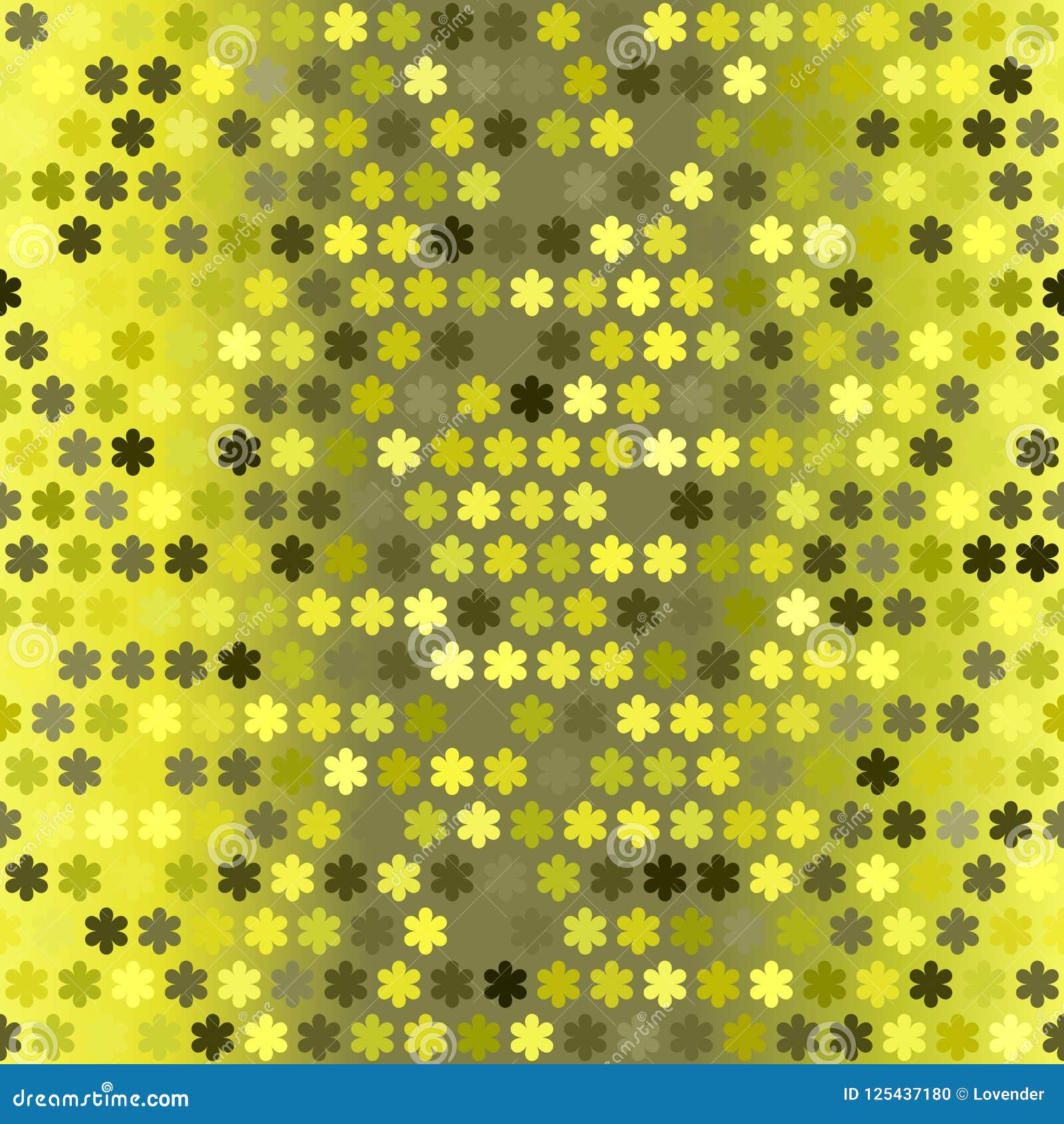 Gradient Flower Pattern. Seamless Vector Stock Vector - Illustration of ...