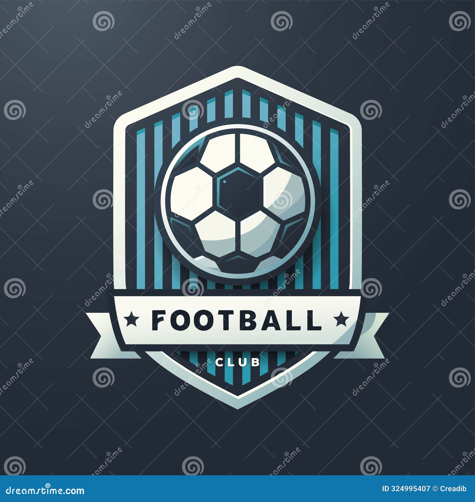 Gradient Football Logo Template Stock Illustration - Illustration of ...