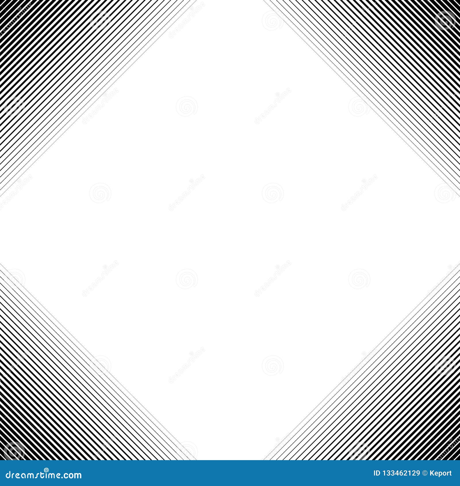 Gradient Frame Made of Black and White Stripes Stock Illustration ...