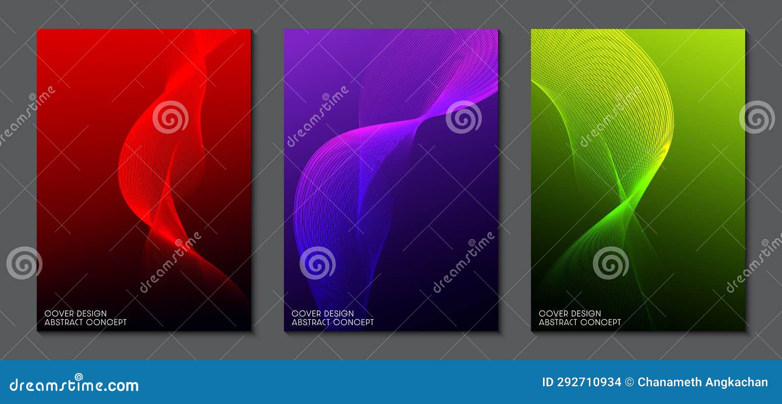 Gradient Future Technology Lines Background Collection Stock Vector ...