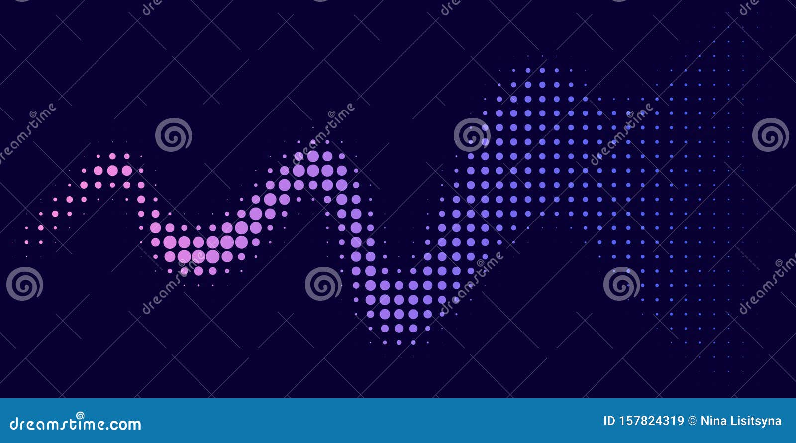 Gradient Futuristic Pattern. Stock Vector - Illustration of background ...