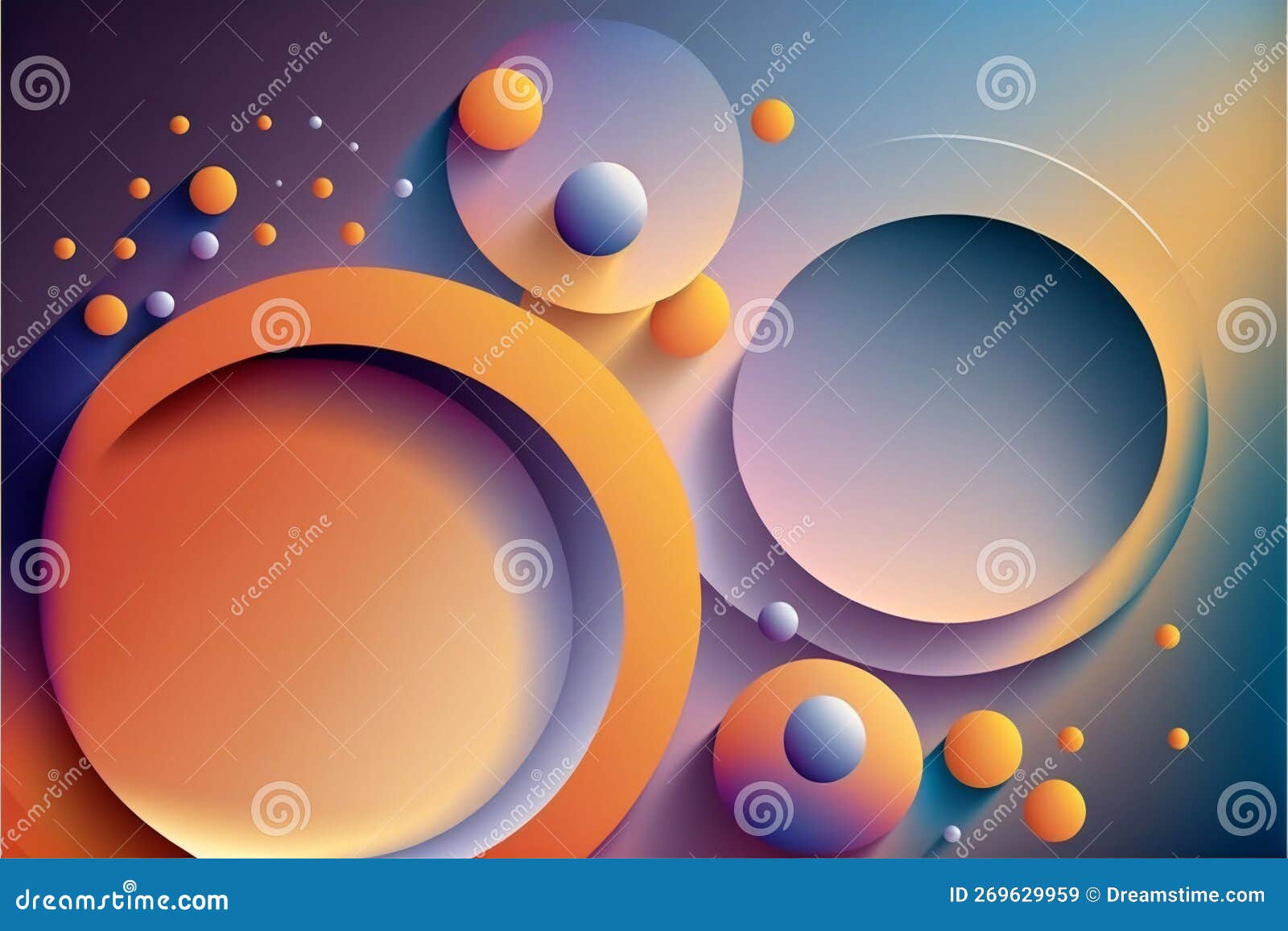 Dynamic Circle Shapes. Abstract Animated Kaleidoscope Circles. Reducing ...