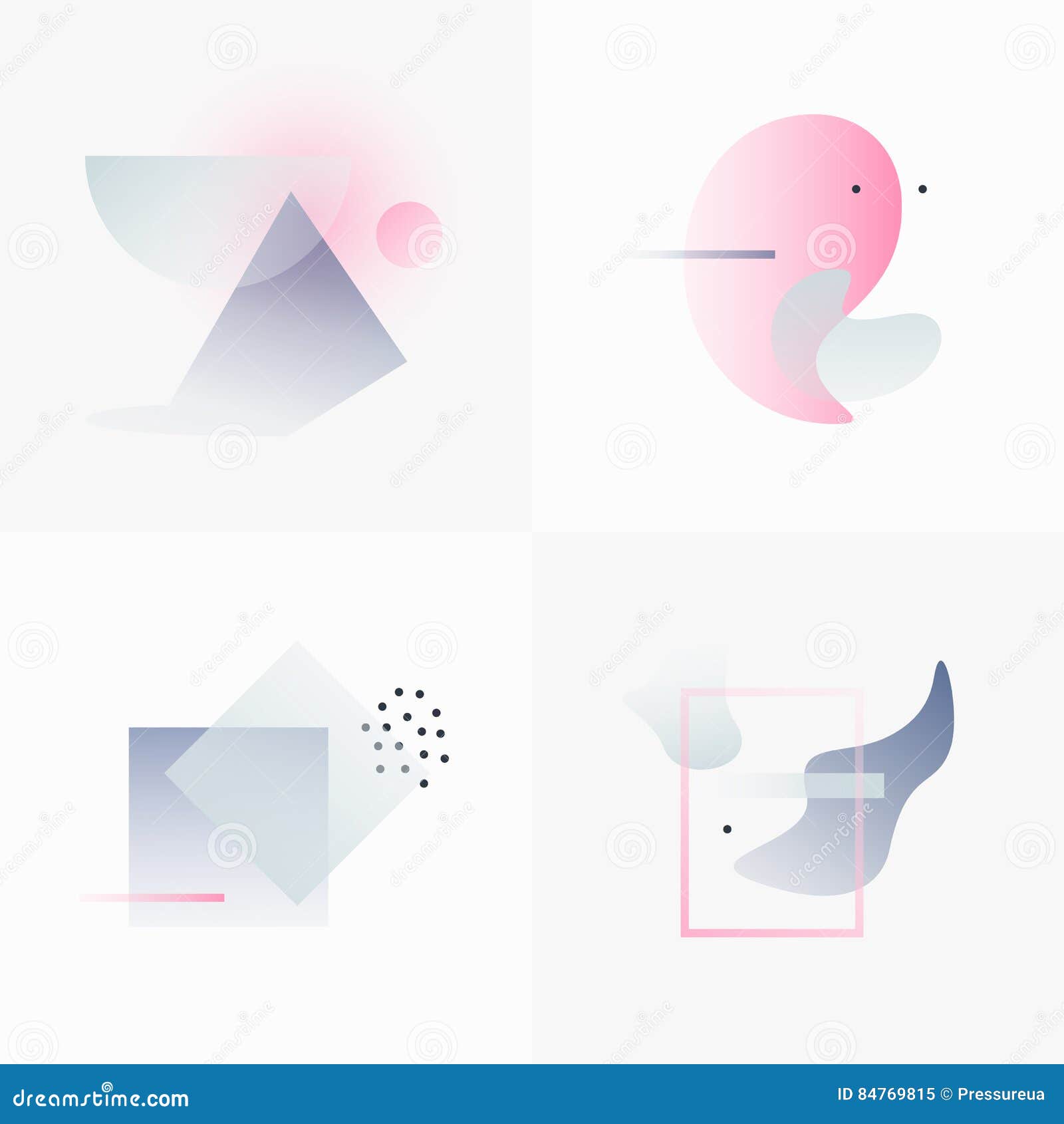 Gradient Geometry Forms 07 stock vector. Illustration of construction - 84769815