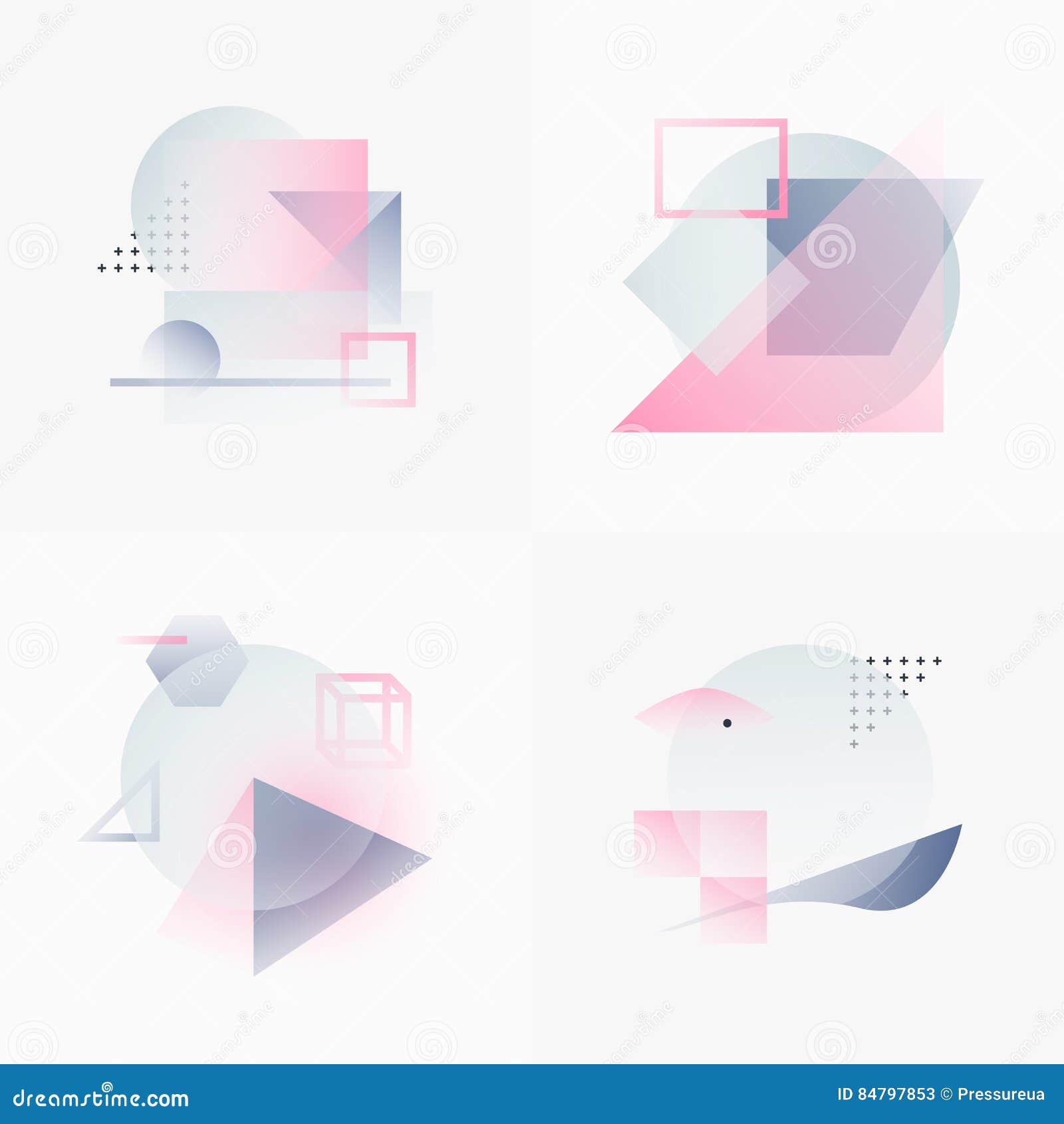 Gradient Geometry Forms 01 stock vector. Illustration of line - 84797853