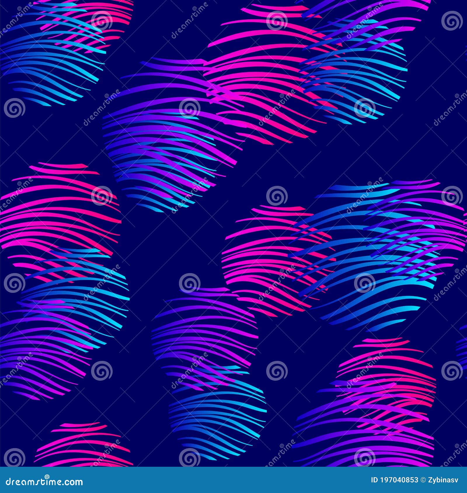 Gradient Geometry in a Modern Style on a Dark Blue Background. Abstract ...