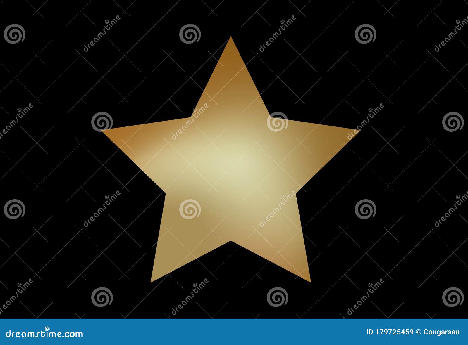 Gradient Gold Star Sign Flat Icon Symbol Vector Format Stock Vector ...
