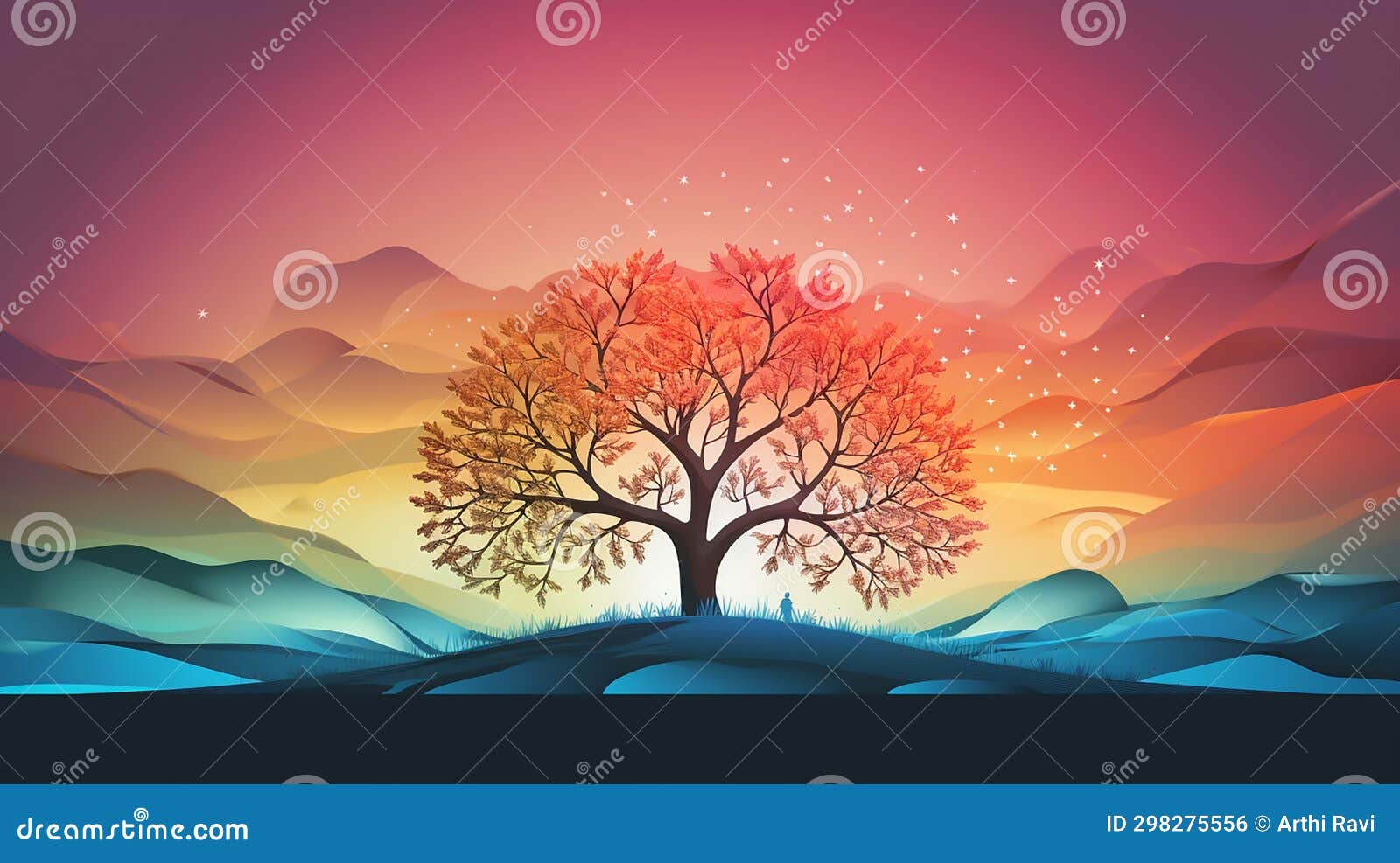 A Gradient Graphic Where the Colors Seamlessly Shift To Represent the ...