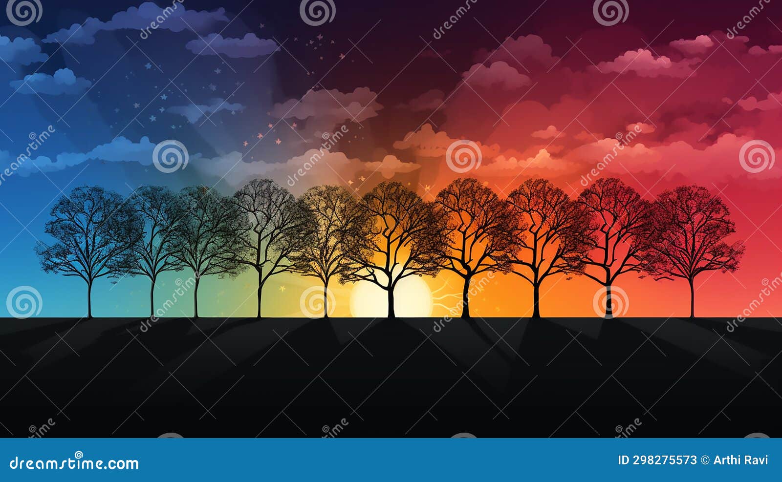 A Gradient Graphic Where the Colors Seamlessly Shift To Represent the ...