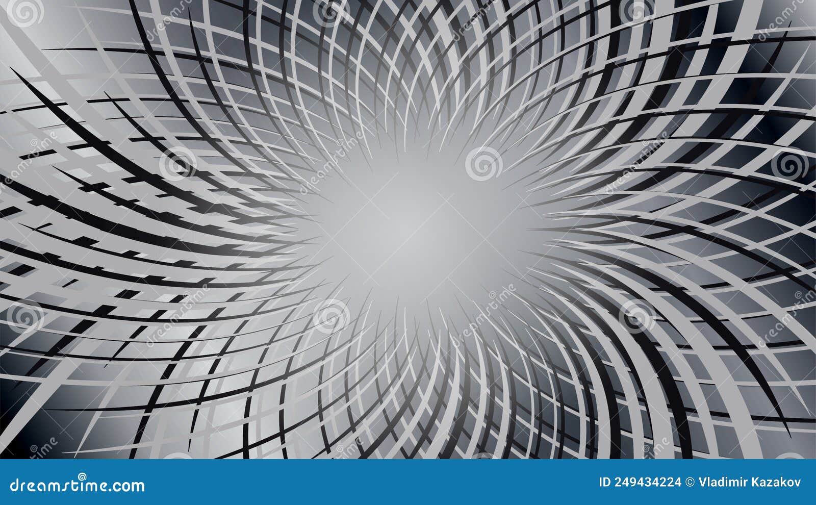 Gradient Gray Background with Circular Radial Twisted Lines Stock ...