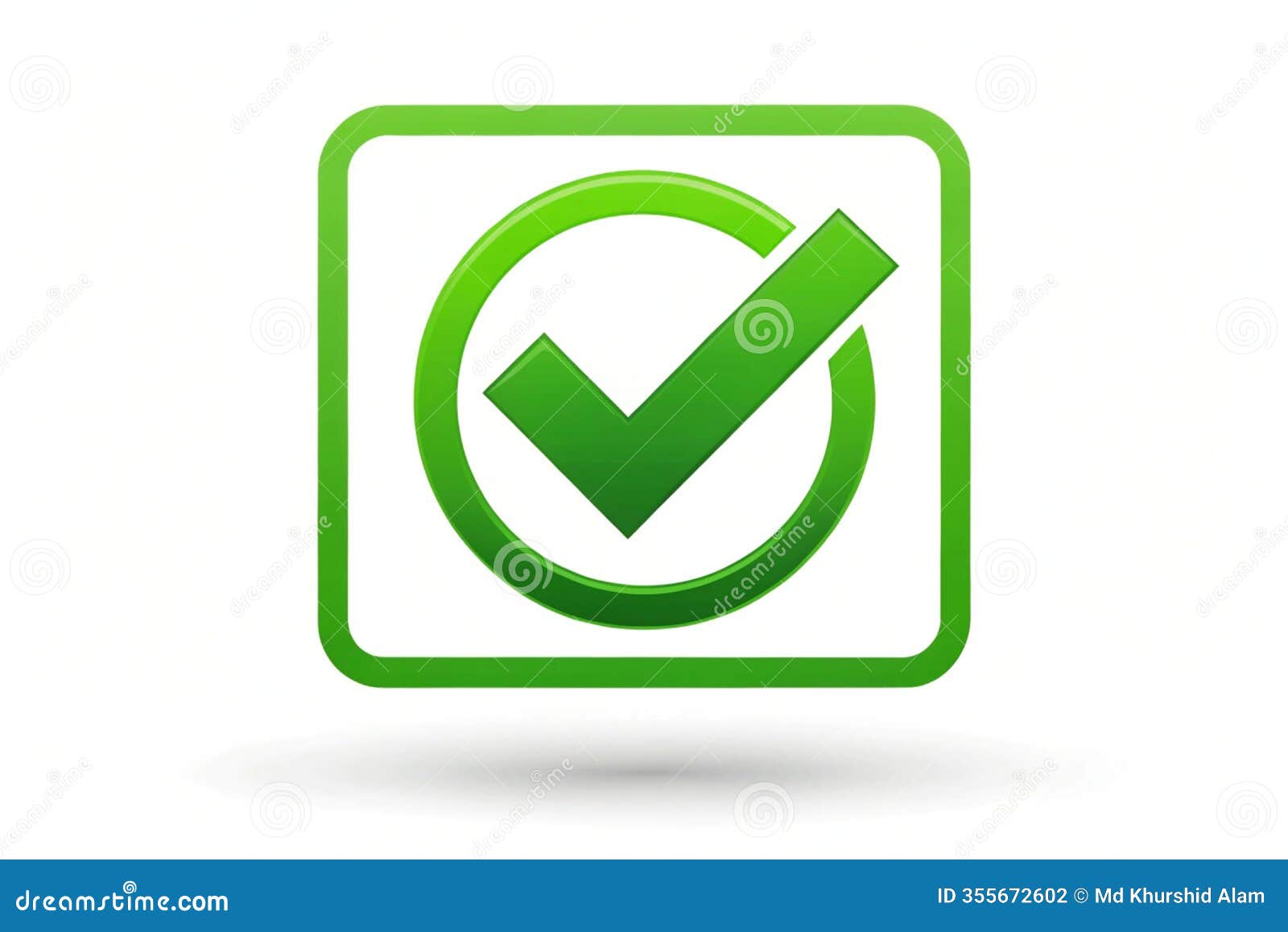 Gradient Green Checkmark Icon with a Bold Design, Ideal for ...