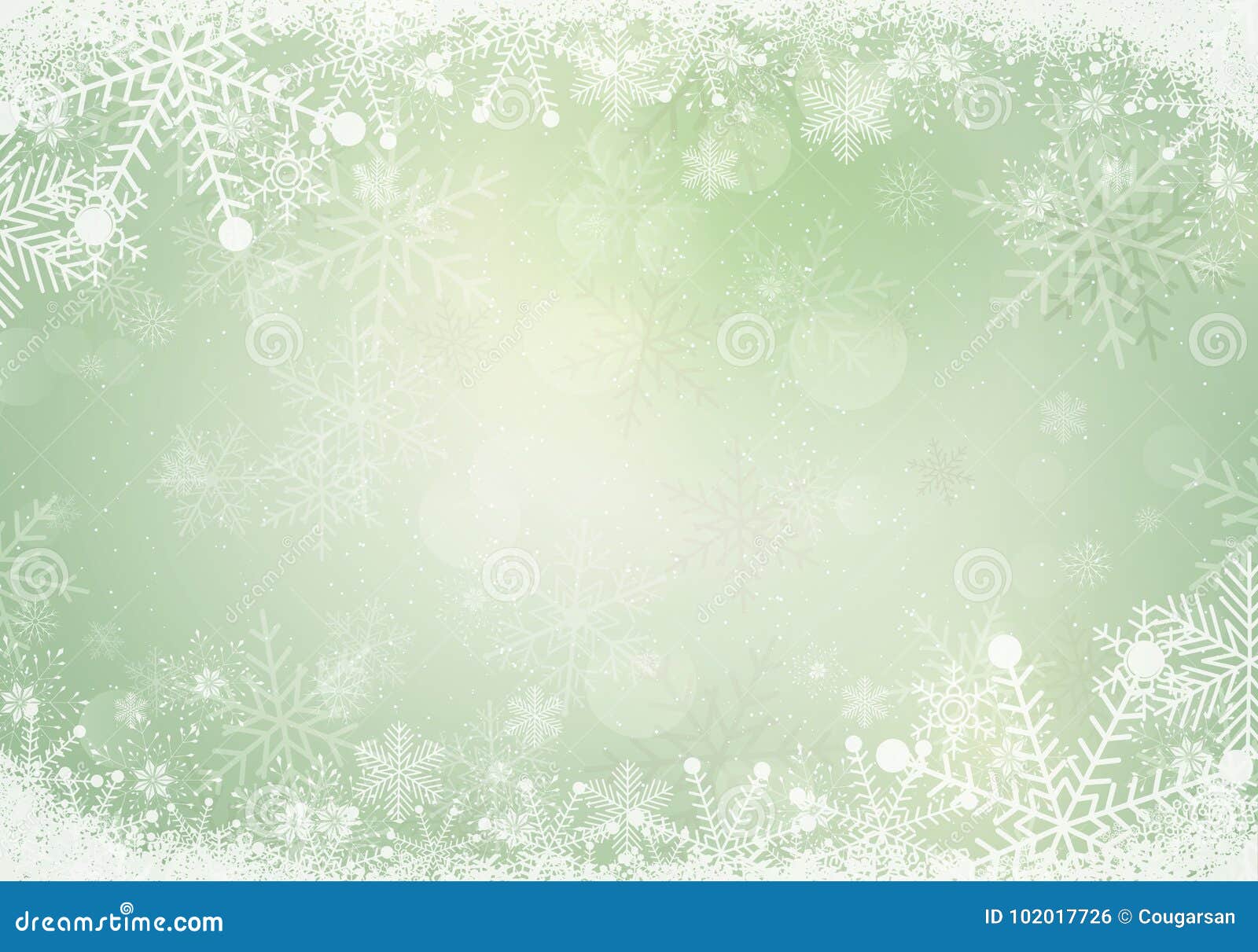 Snow Border Frost Frame. Christmas Texture, Isolated On Red Background ...