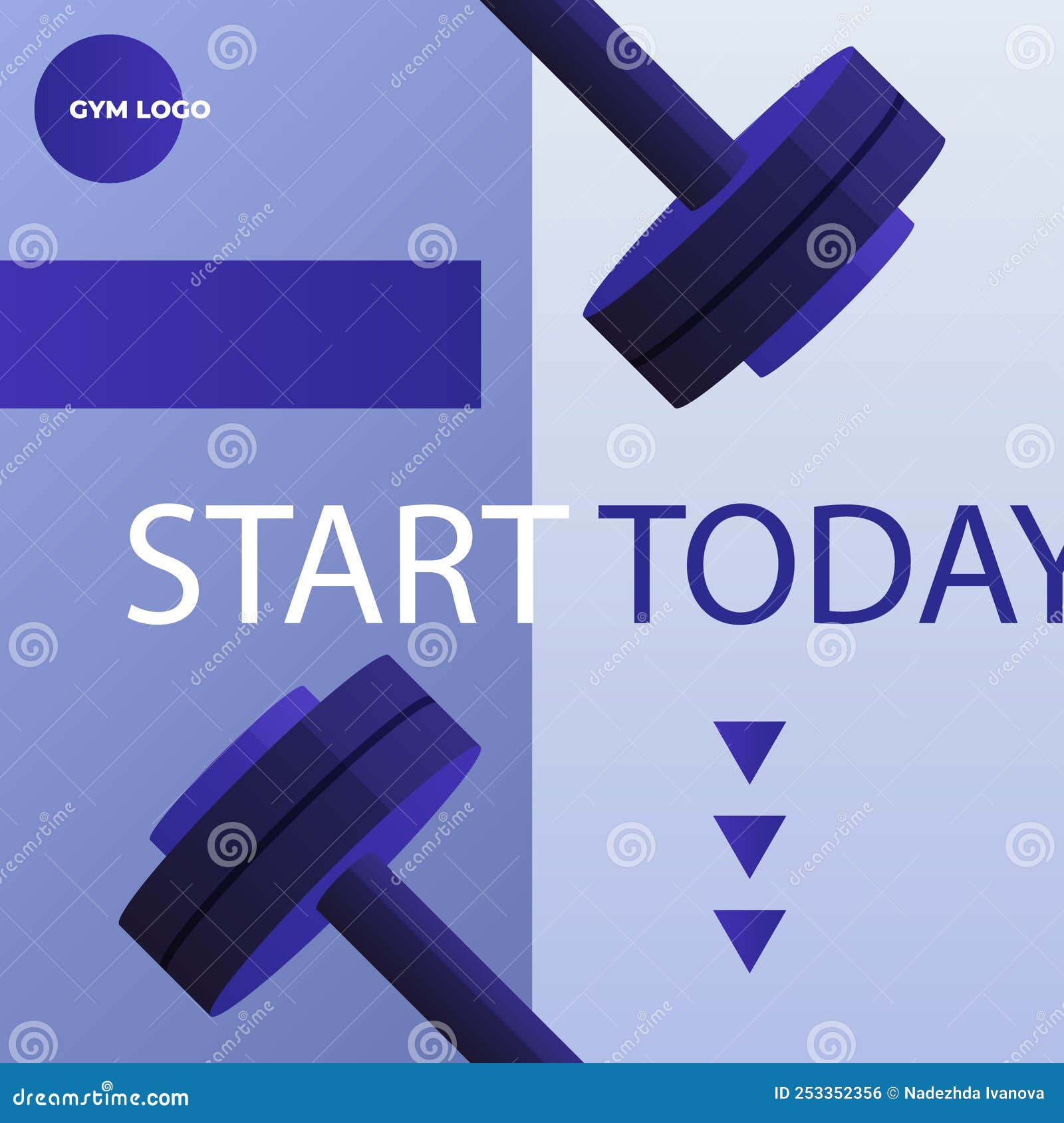 Gradient Gym Training and Exercise Posts Set Vector Illustration. Stock ...