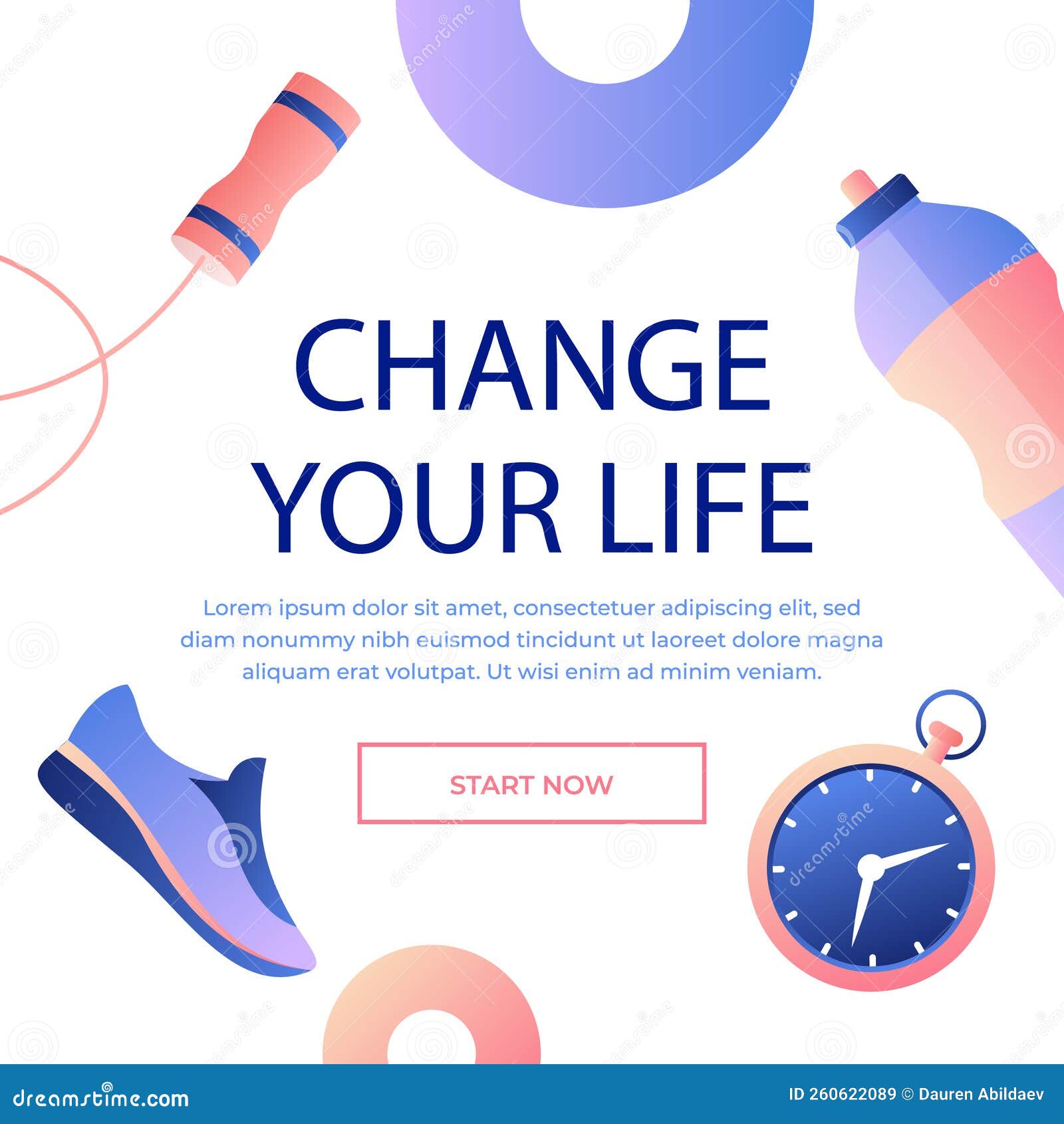 Gradient Gym Training Post Vector Illustration. Stock Vector ...