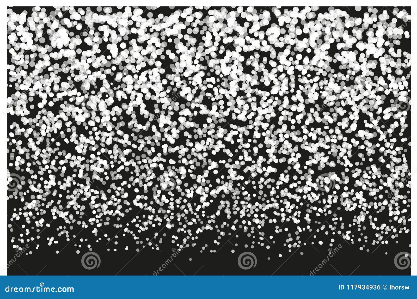 Halftone Snowfall Grayscale Image Of Falling Snow Recreated Usin ...