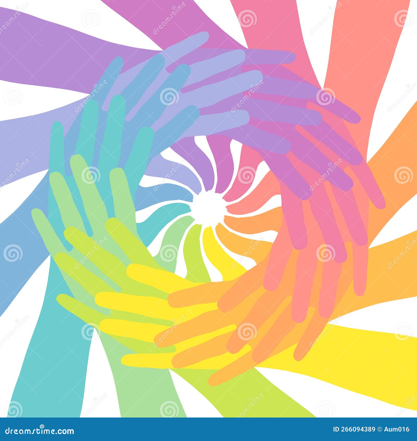 Gradient Hands Folded Together Stock Illustration - Illustration of ...