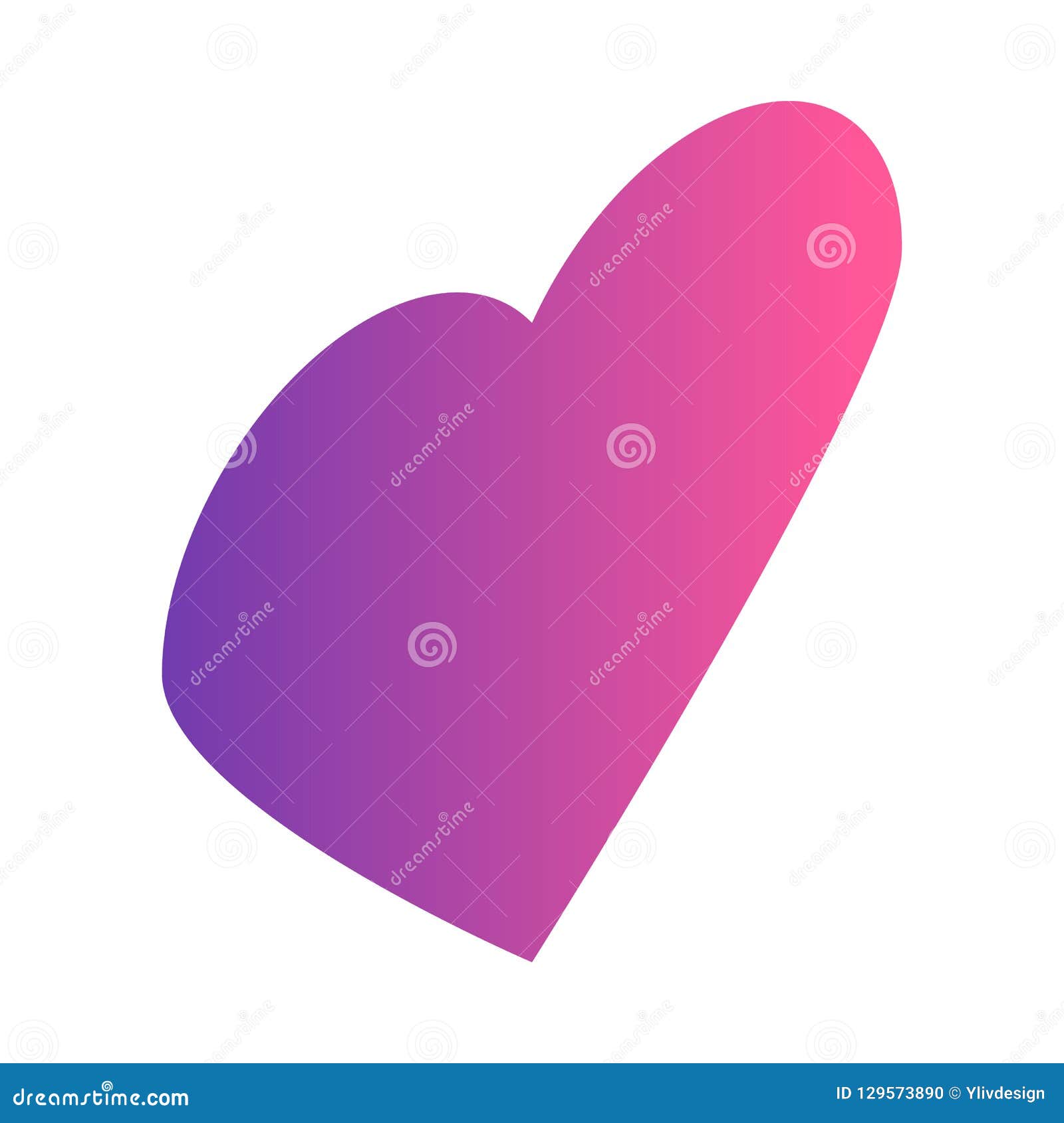 Gradient Heart Icon, Isometric Style Stock Vector - Illustration of ...