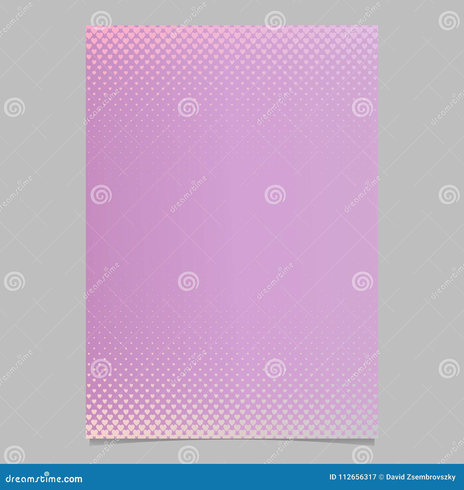 Gradient Heart Pattern Brochure Template Design - Stationery Background ...