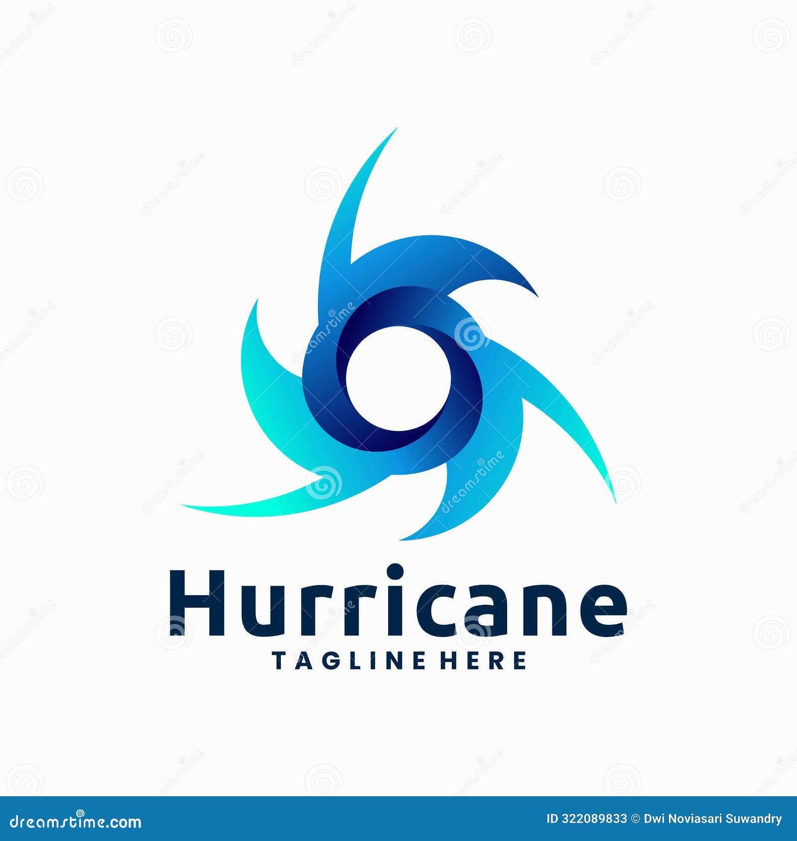 Gradient Hurricane Logo Template, Hurricane Logo Stock Vector ...