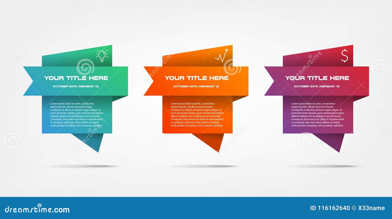 Gradient Infographics Step By Step. Element Of Chart, Graph, Diagram ...
