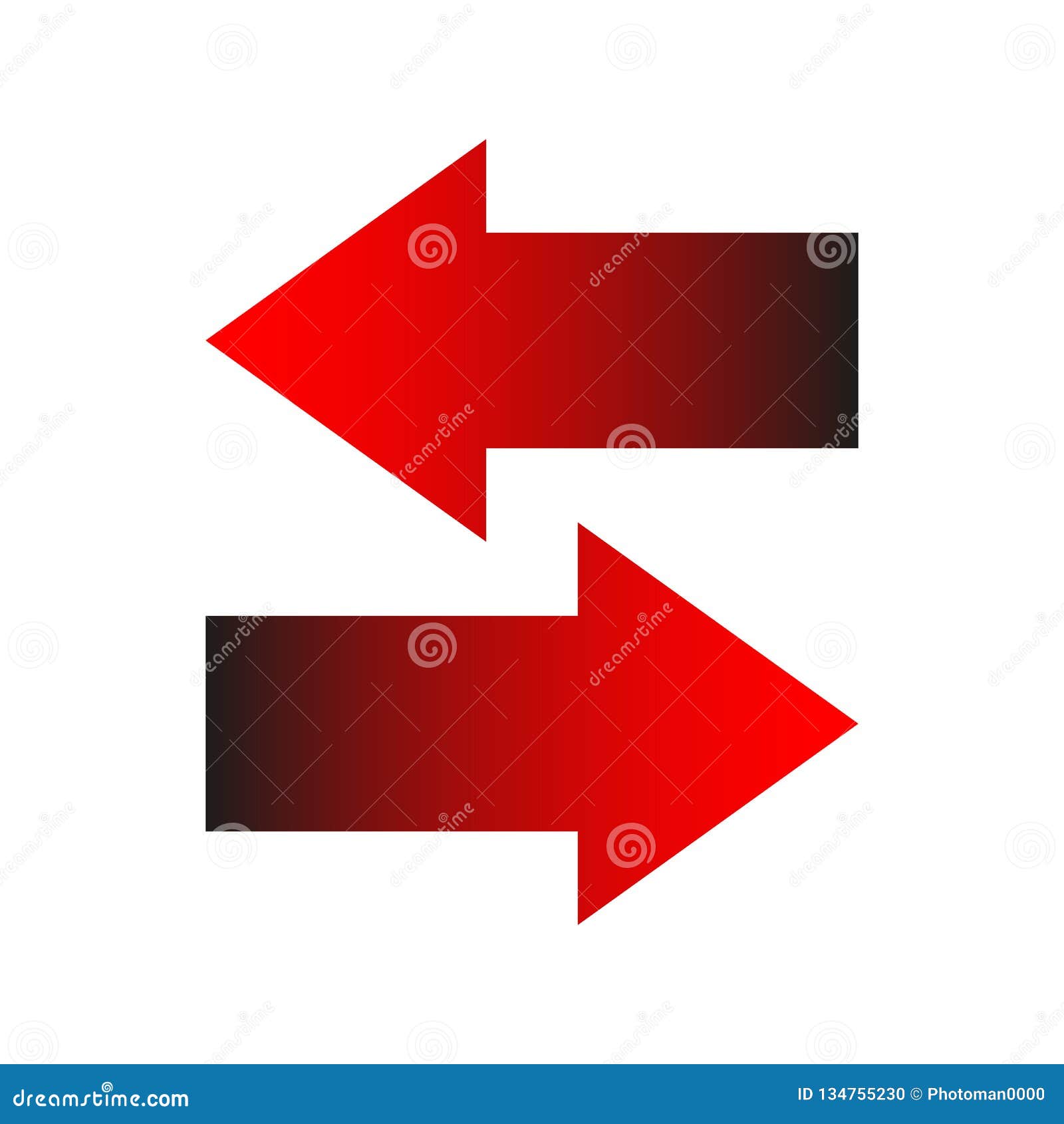 Gradient isolated arrow stock vector. Illustration of icon - 134755230