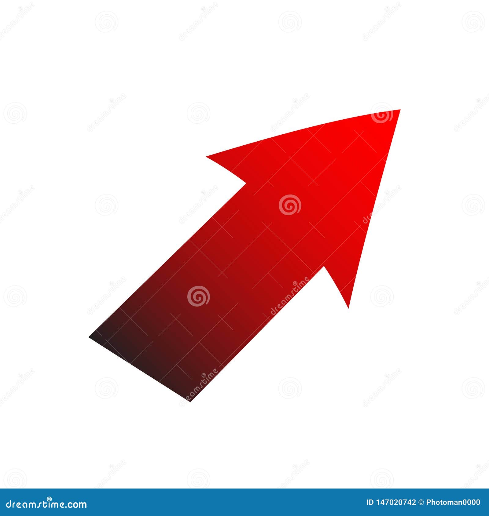 Gradient isolated arrow stock vector. Illustration of navigation ...